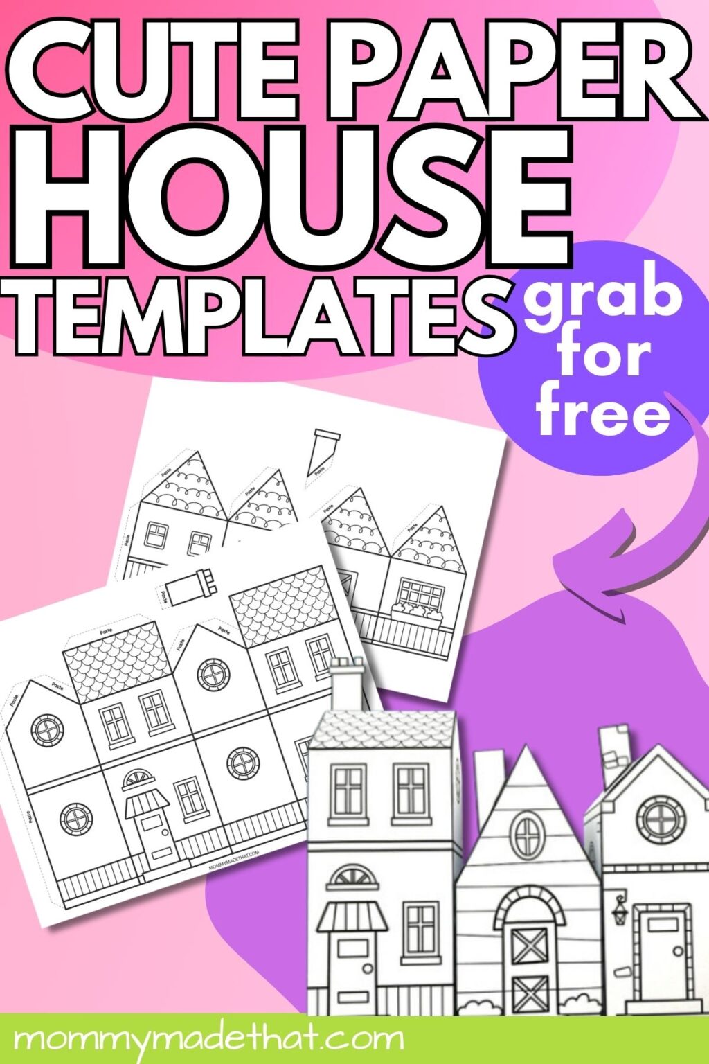 Paper House Templates (Lots of Cute Free Printables)