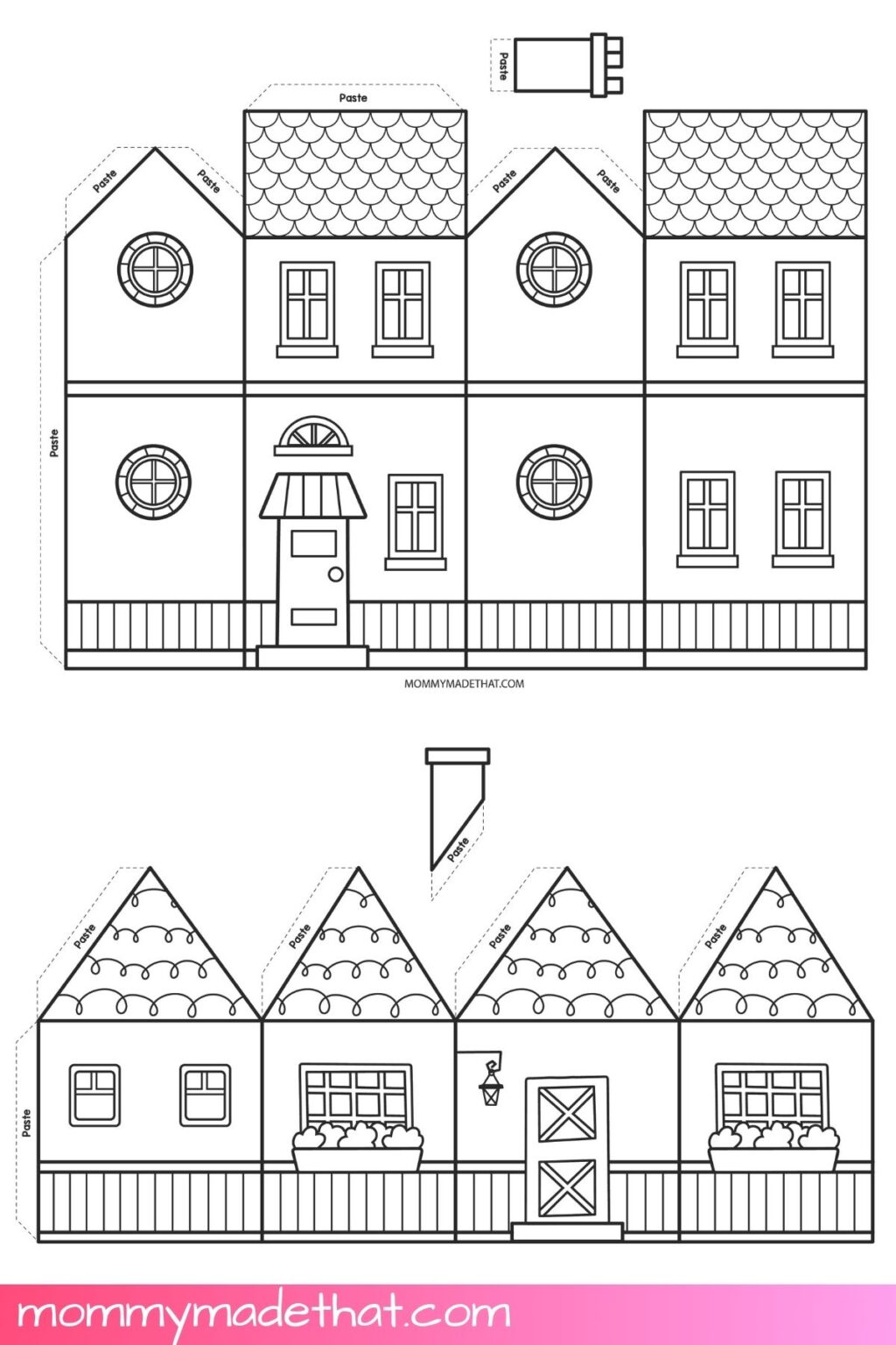 Paper House Templates (Lots of Cute Free Printables)