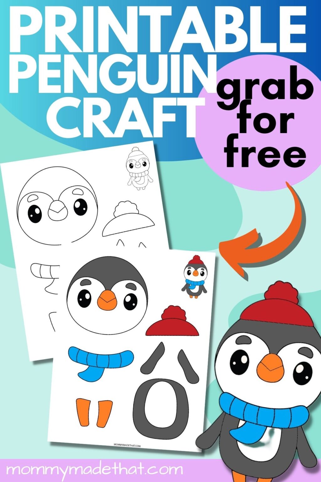 Printable Penguin Craft (With Free Template)