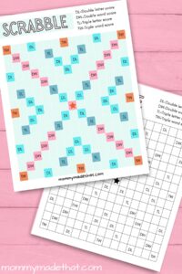 Printable Scrabble Board (Grab the Free Game!)