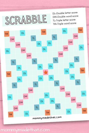 Printable Scrabble Board (Grab the Free Game!)