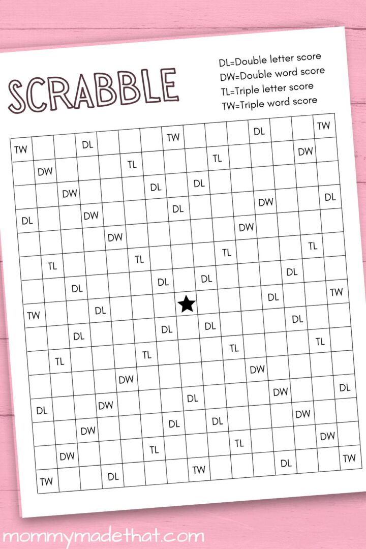 Printable Scrabble Board (Grab the Free Game!)