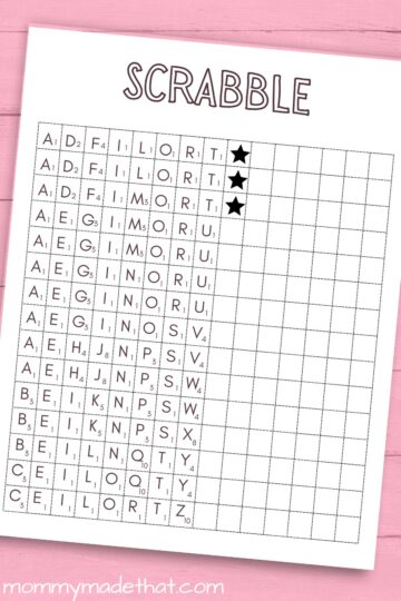 Printable Scrabble Board (Grab the Free Game!)