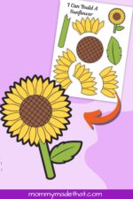 Printable Sunflower Craft Template