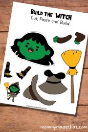 Cute Printable Witch Craft Template (Grab it for free!)