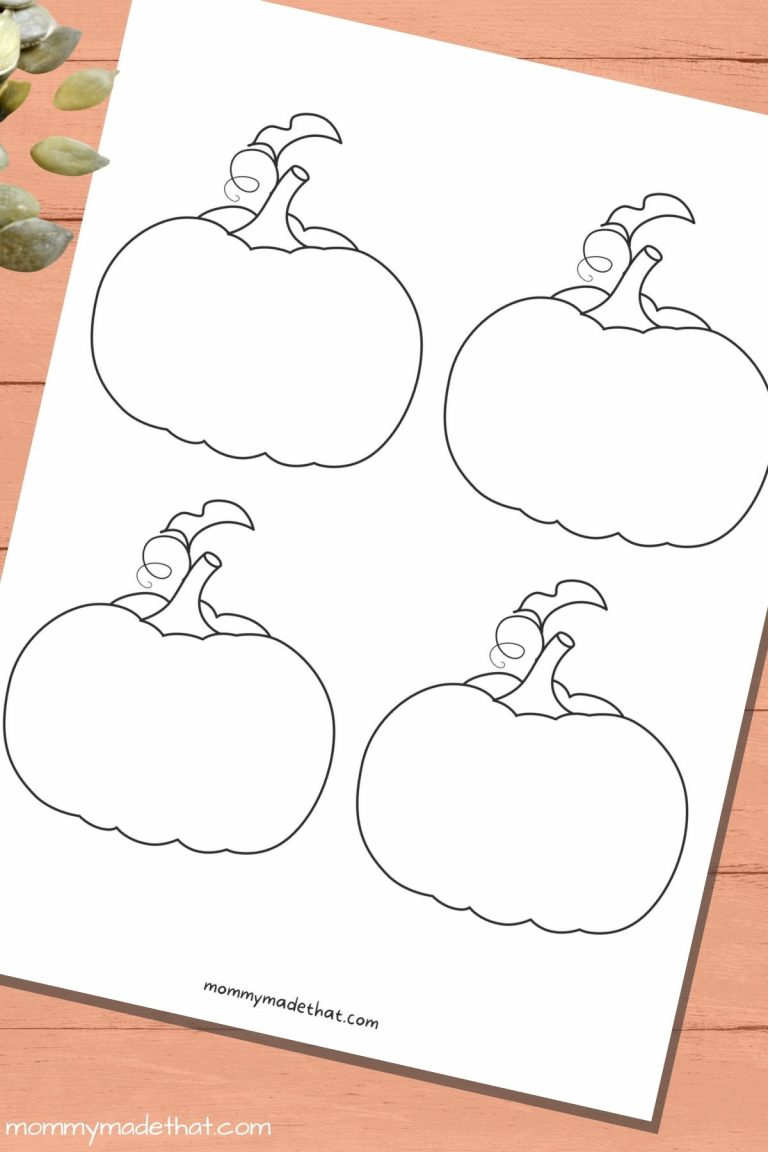 Free Printable Pumpkin Templates for Crafts and Activities