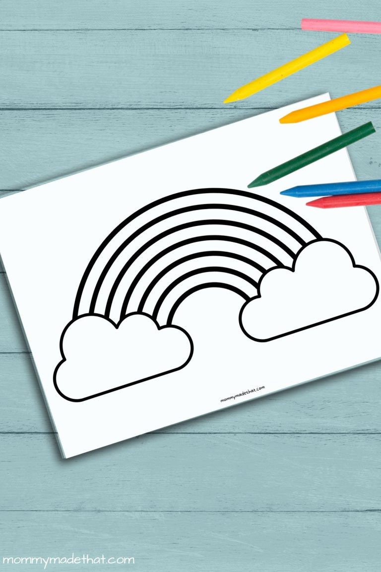 Free Rainbow Template Printables (Lots of Designs!)