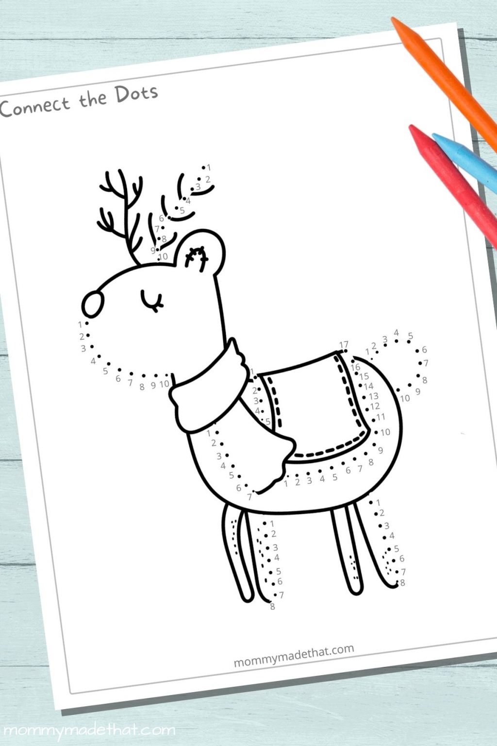 Free Printable Christmas Dot to Dot