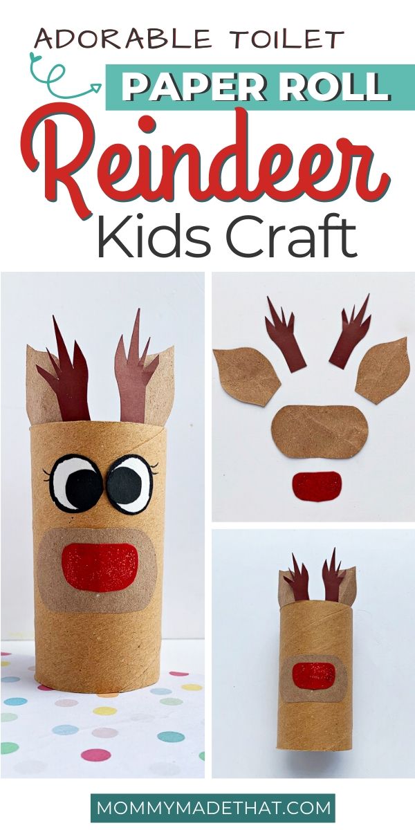Reindeer Toilet Paper Roll Craft for Kids | Mommy Made That