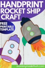 Handprint Rocket Ship Craft