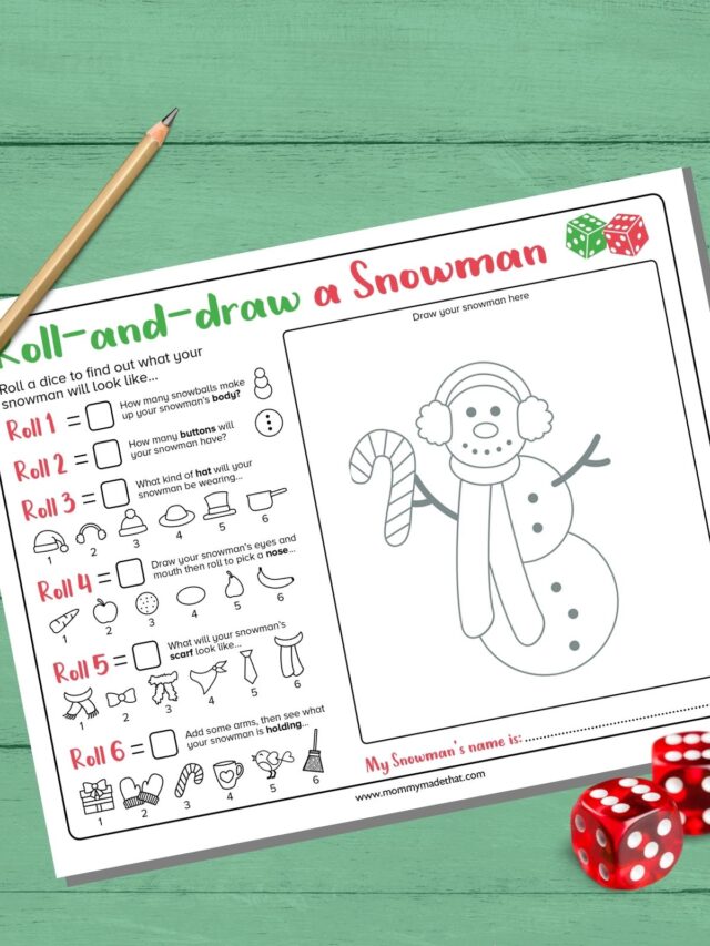 Printable Snowman Craft (With Free Template!)