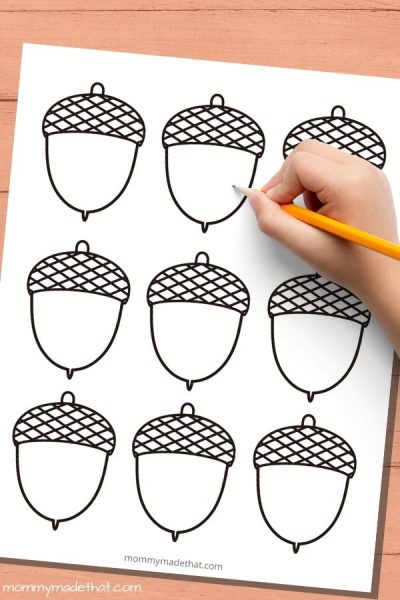 Free Acorn Template Printables