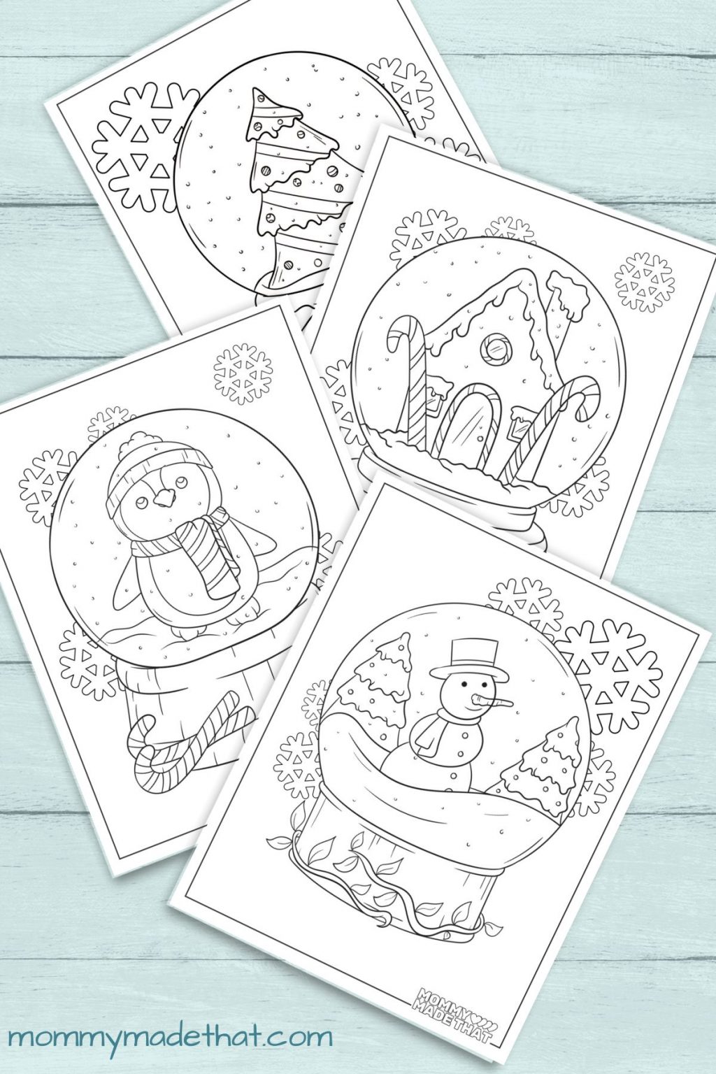 Adorable Free Snow Globe Coloring Pages