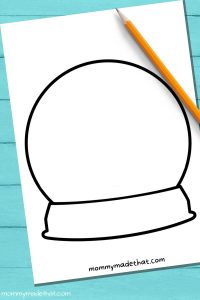 Adorable Snow Globe Templates (Free Printables!)