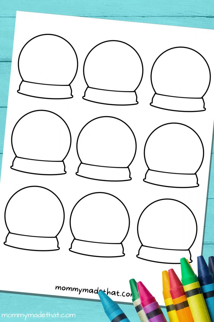 Adorable Snow Globe Templates (Free Printables!)