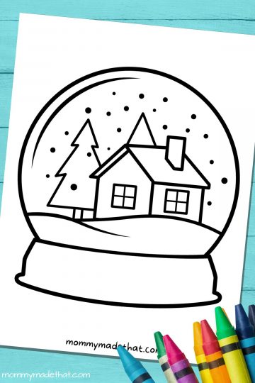 Adorable Snow Globe Templates (Free Printables!)
