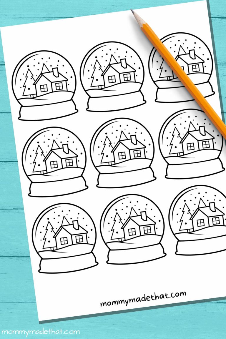 Adorable Snow Globe Templates (Free Printables!)