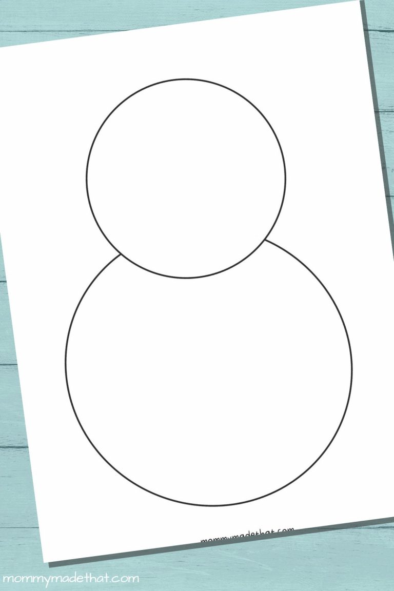 Free Snowman Template Printables (Tons to choose from!)