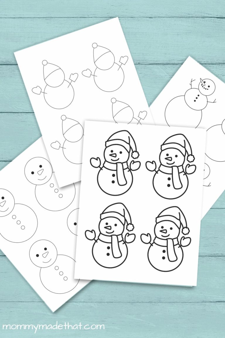 Free Snowman Template Printables (Tons to choose from!)