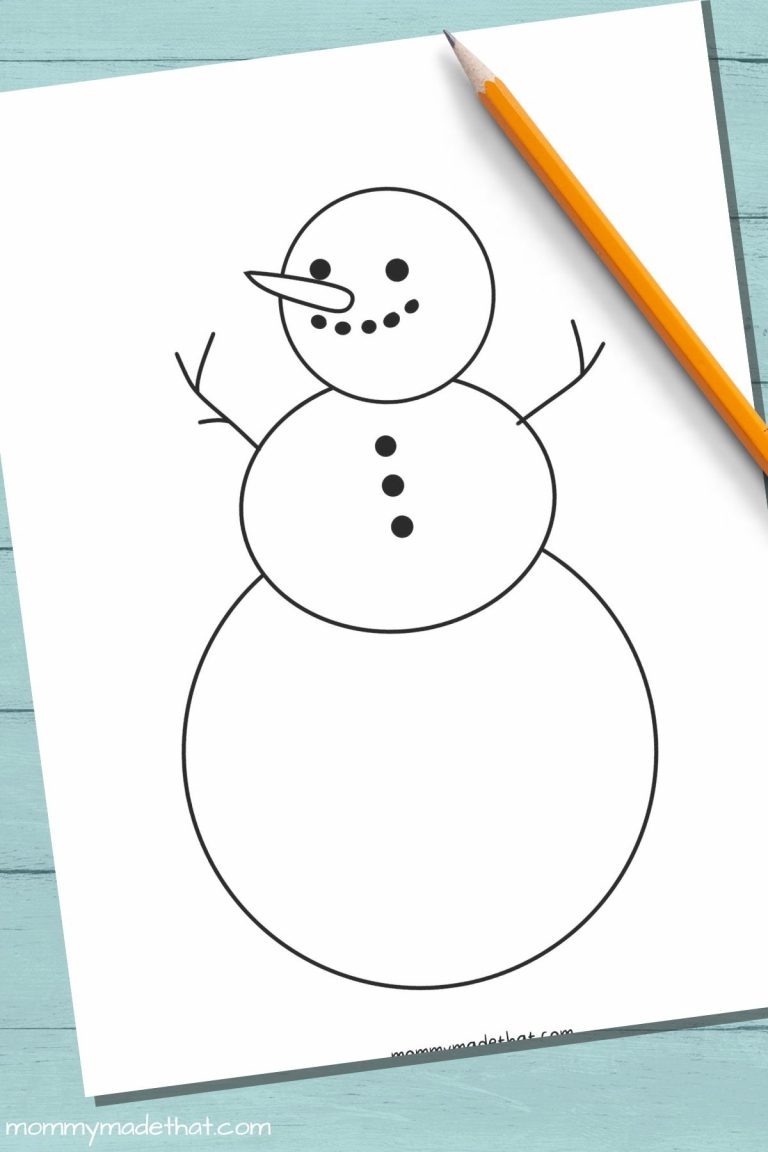 Free Snowman Template Printables (Tons to choose from!)