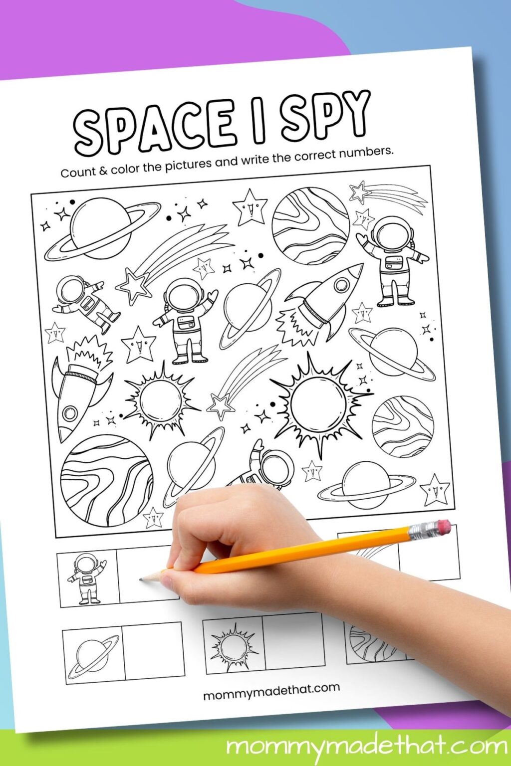 Space I Spy Printable Game