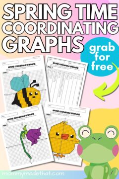 Spring coordinate graphing mystery pictures (Free Printables)
