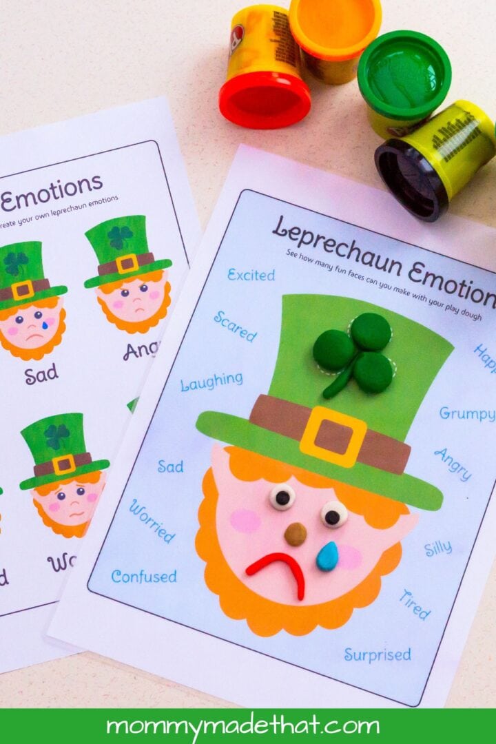 St. Patricks Day Play Doh Mats