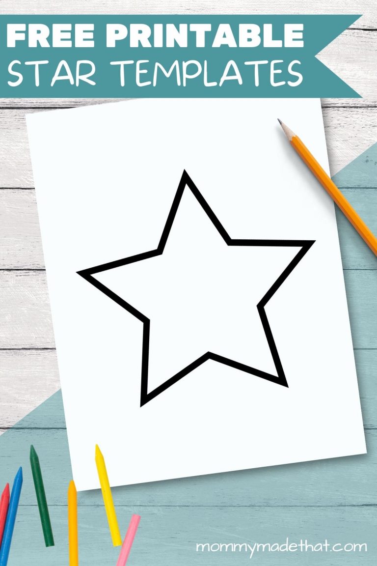 Free Printable Star Templates: Giant list of Shapes and Sizes!