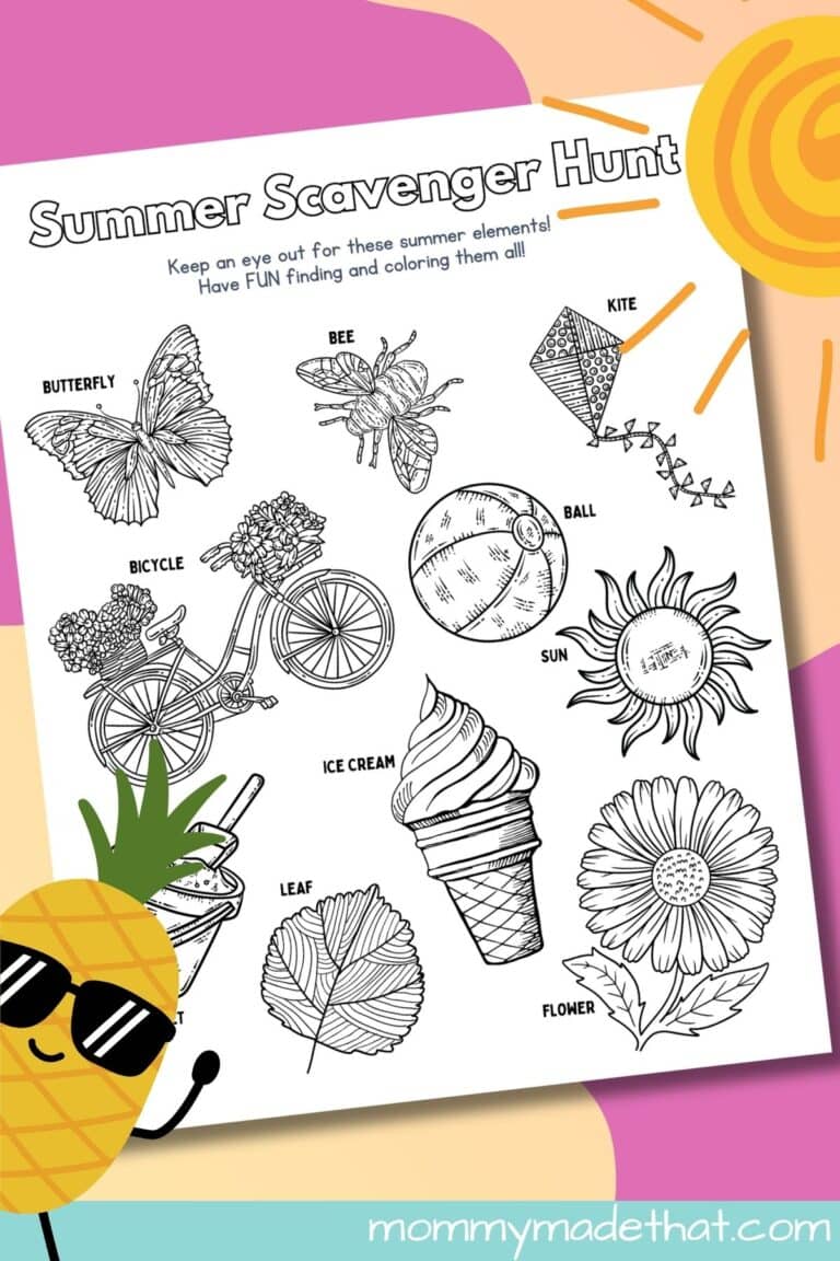 Summer Scavenger Hunt (Free Printable)