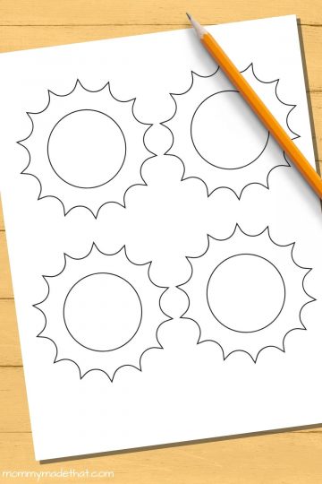 Sun Templates for Summer Fun (Tons of Free Printables!)