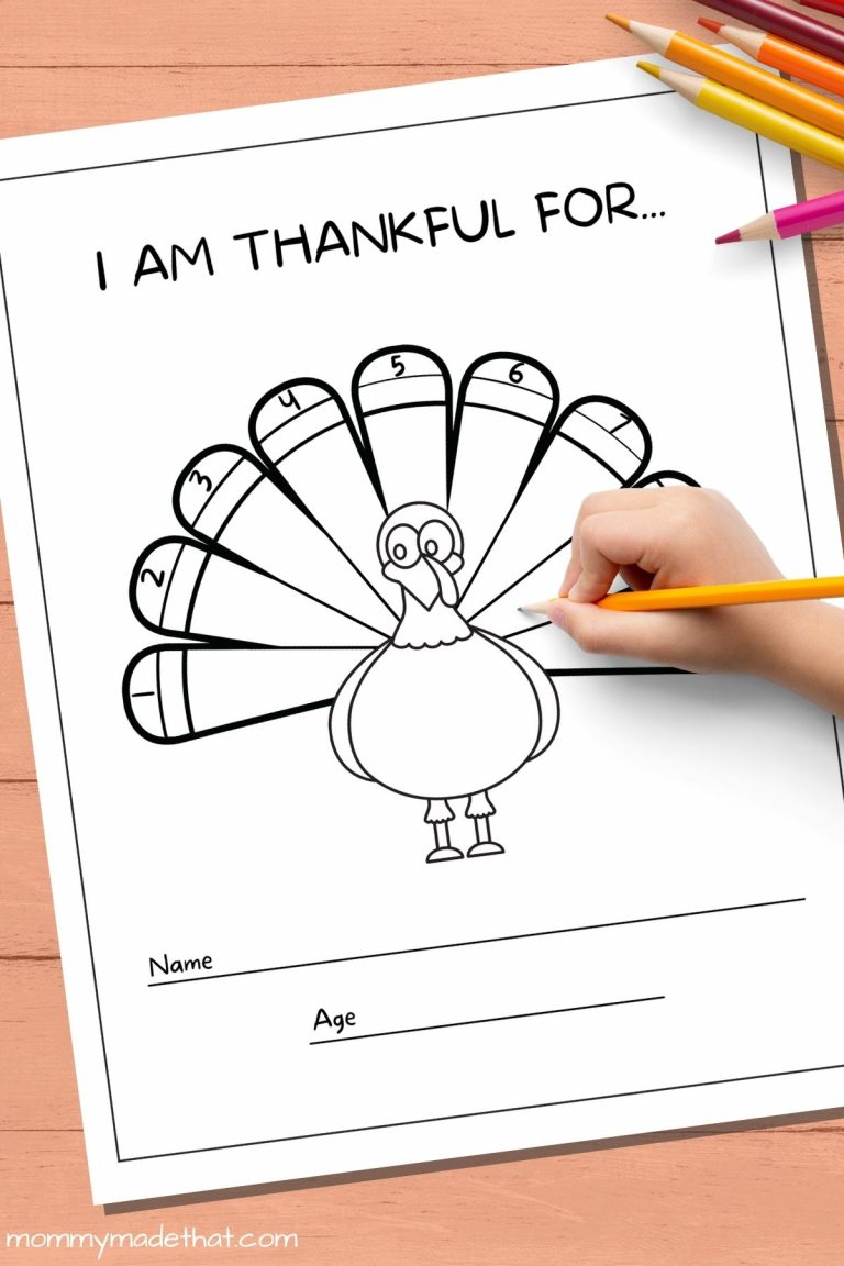 Thankful Turkey Printable