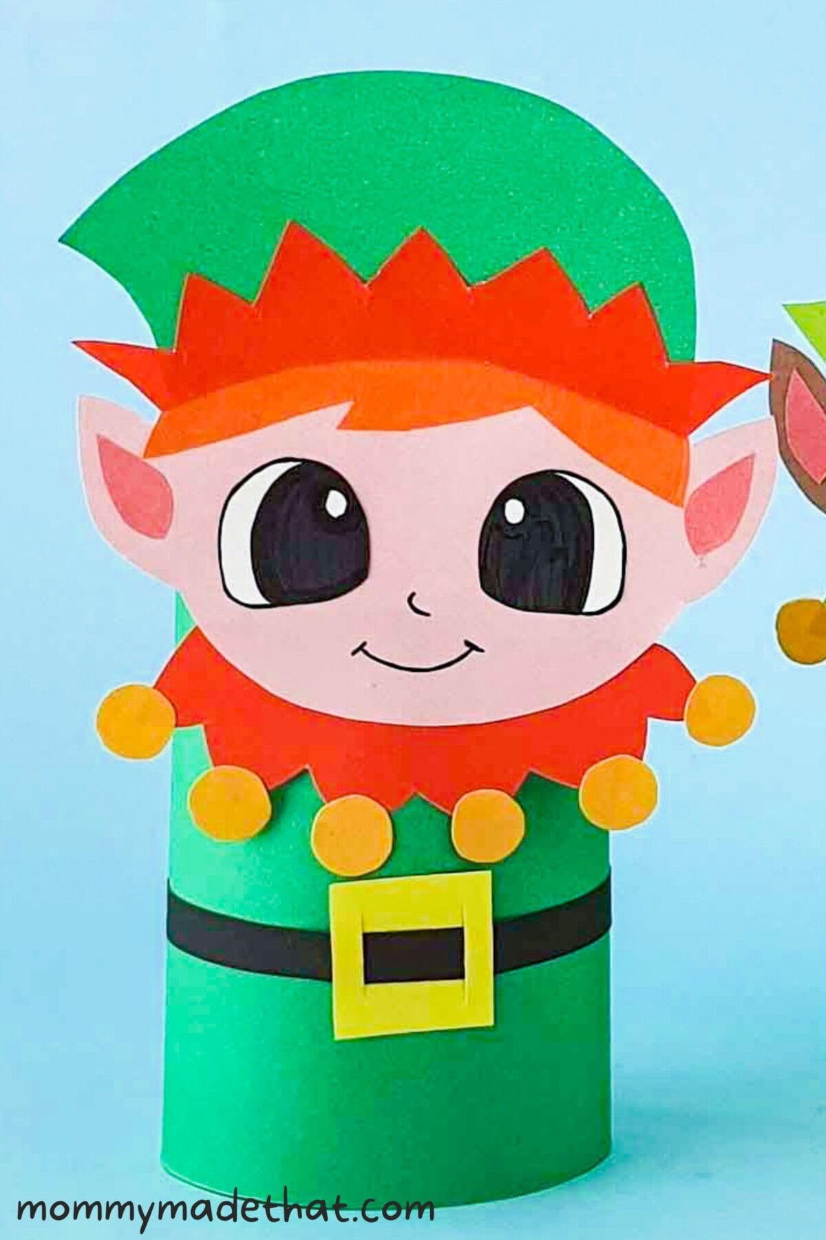 Toilet Paper Roll Elf Craft (With Free Printable Elf Template)