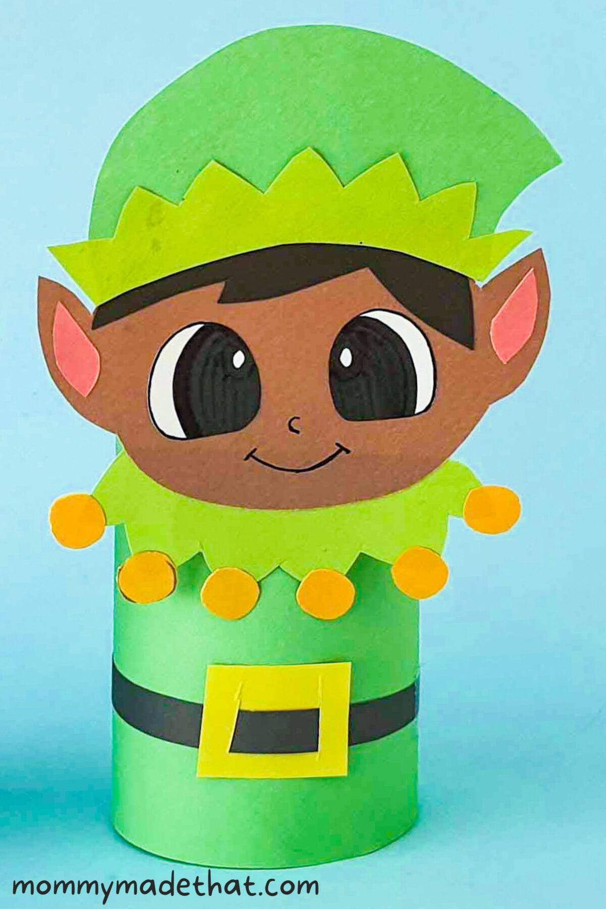 Toilet Paper Roll Elf Craft (With Free Printable Elf Template)