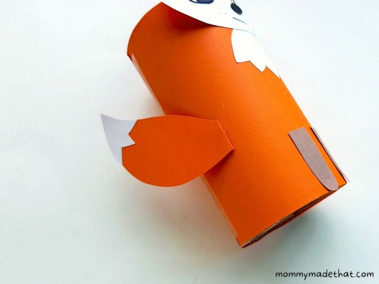 Toilet Paper Roll Fox Craft (+Free Printable Template)