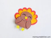 Adorable Turkey Bookmarks (Plus Free Printable Template)