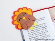 Adorable Turkey Bookmarks (Plus Free Printable Template)