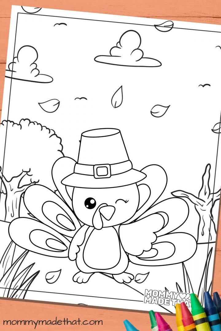 Adorable Turkey Coloring Pages (Perfect for Thanksgiving!)