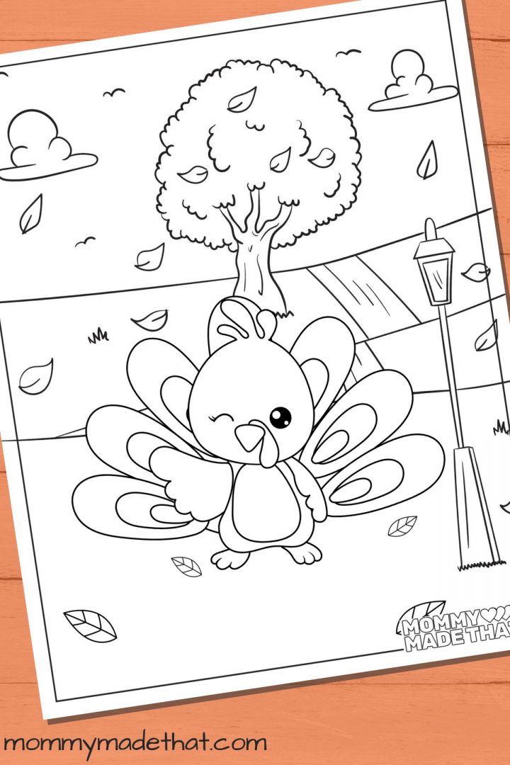 Adorable Turkey Coloring Pages (Perfect for Thanksgiving!)