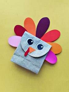 Super Cute Paper Bag Turkey Craft