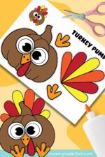 Turkey Pumpkin Craft (Free Printable)