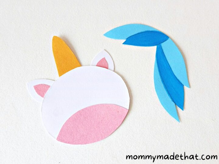 Rainbow Unicorn Bookmarks (With Free Printable Craft Template)