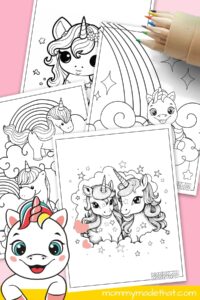 3D Summer Coloring Pages (Lots of Fun Free Printables!)