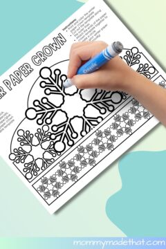 Paper Winter Crown (Free Printable)