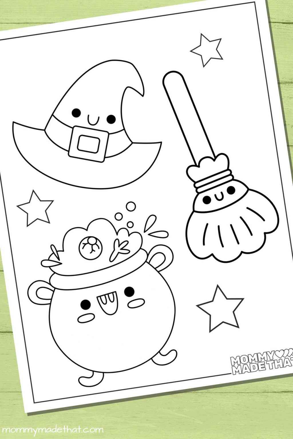 Cute Witch Coloring Pages (Free Printables!)