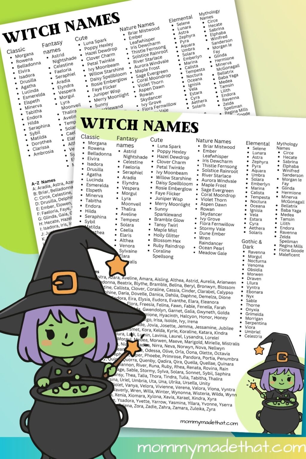 The Ultimate List of Witch Names (100+ Names you'll love)