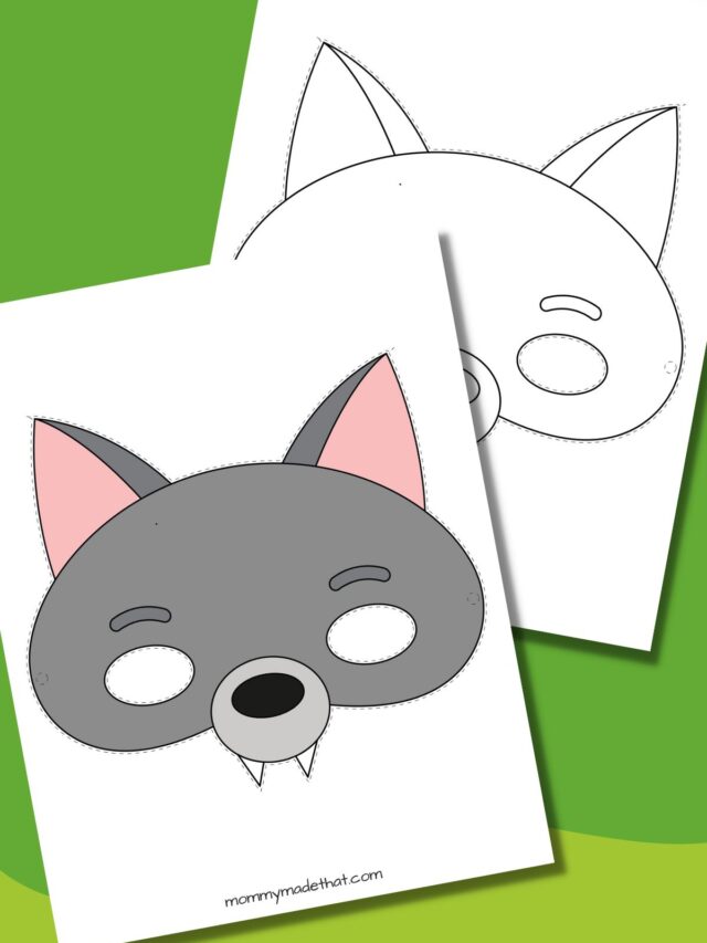 Adorable Mouse Mask Template Free Printable