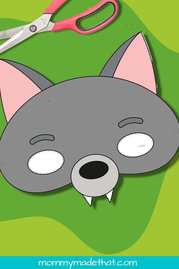 Wolf Mask Template (Free Printables)